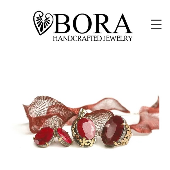 Bora | Jewelry | Bora Green Semiprecious Stone With Sterling And Bronze ...